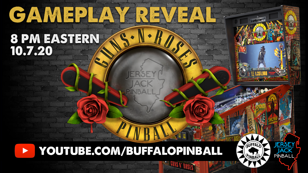 Guns N’ Roses Pinball Gameplay Reveal – Live! | Buffalo Pinball