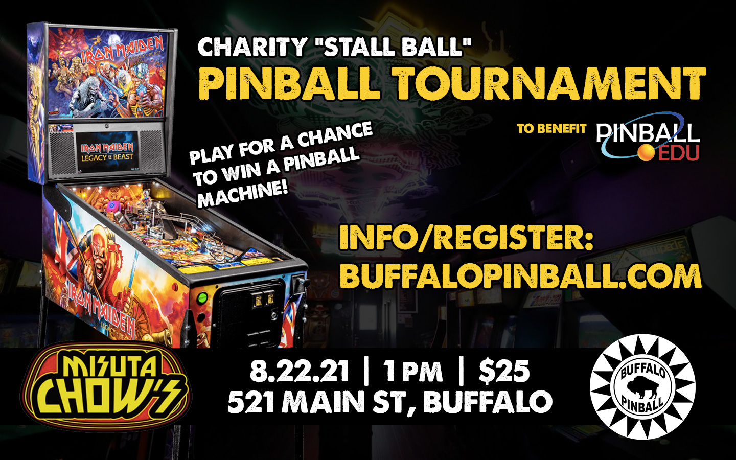 Charity Stall Ball Tournament – Aug. 22 | Buffalo Pinball